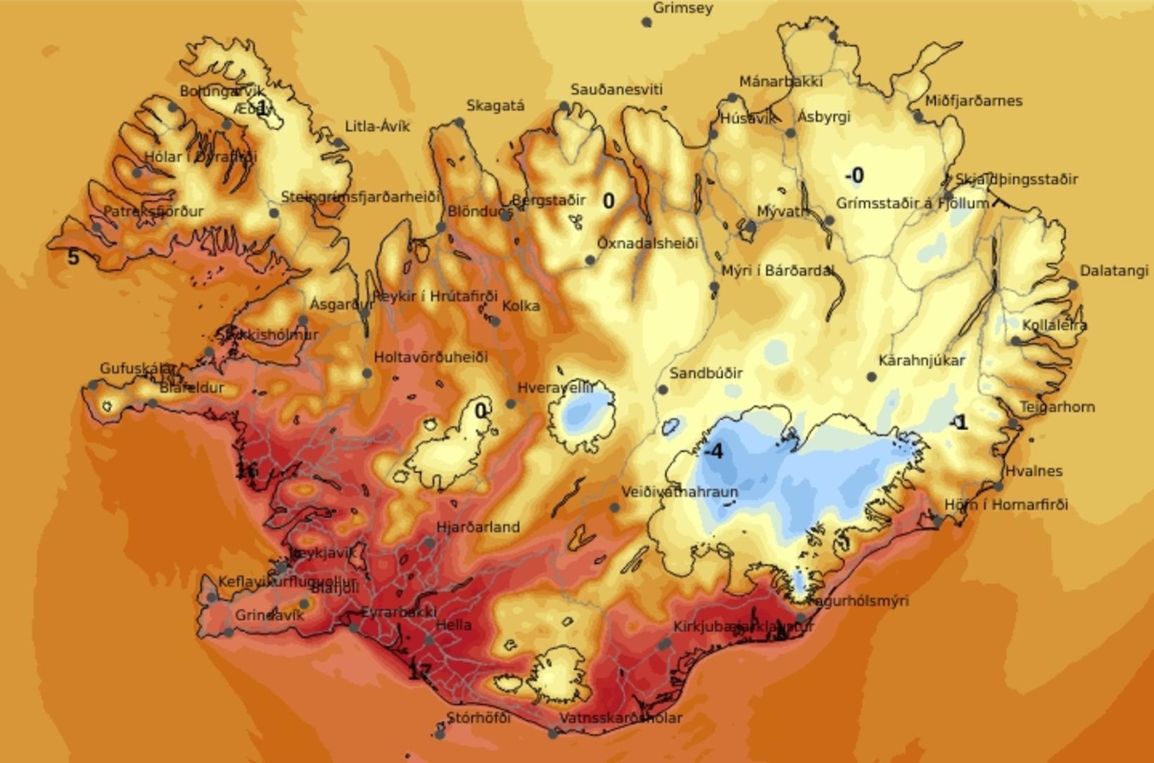 Beautiful weather across western Iceland - Iceland Monitor